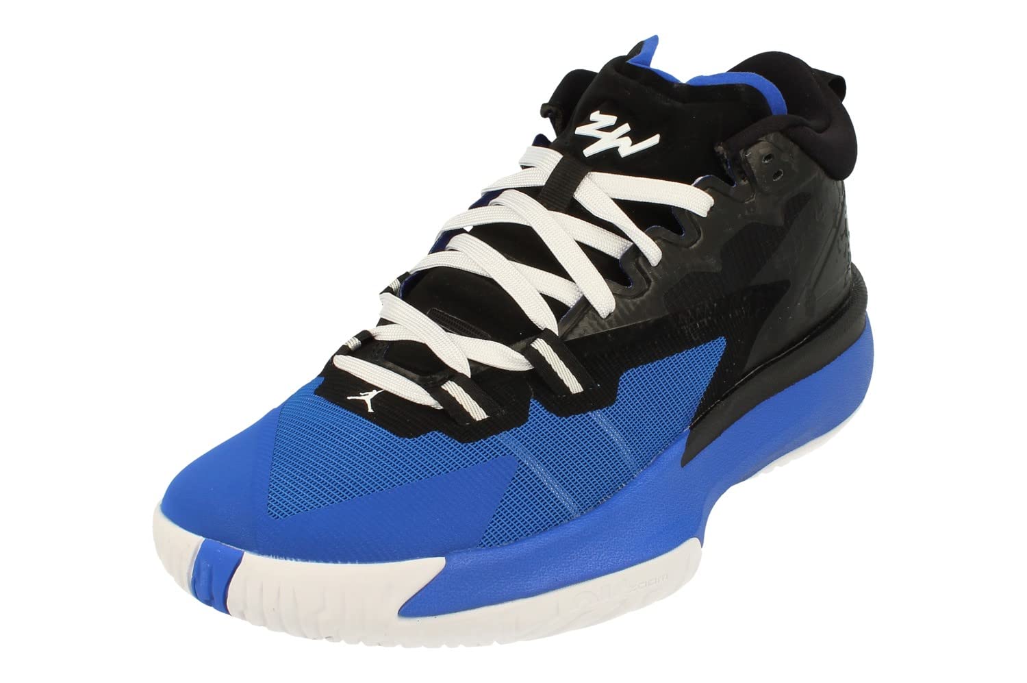 Nike Air Jordan Zion 1 Mens Basketball Trainers DA3130 Sneakers Shoes (UK 10 US 11 EU 45, Black White Hyper Royal 004)