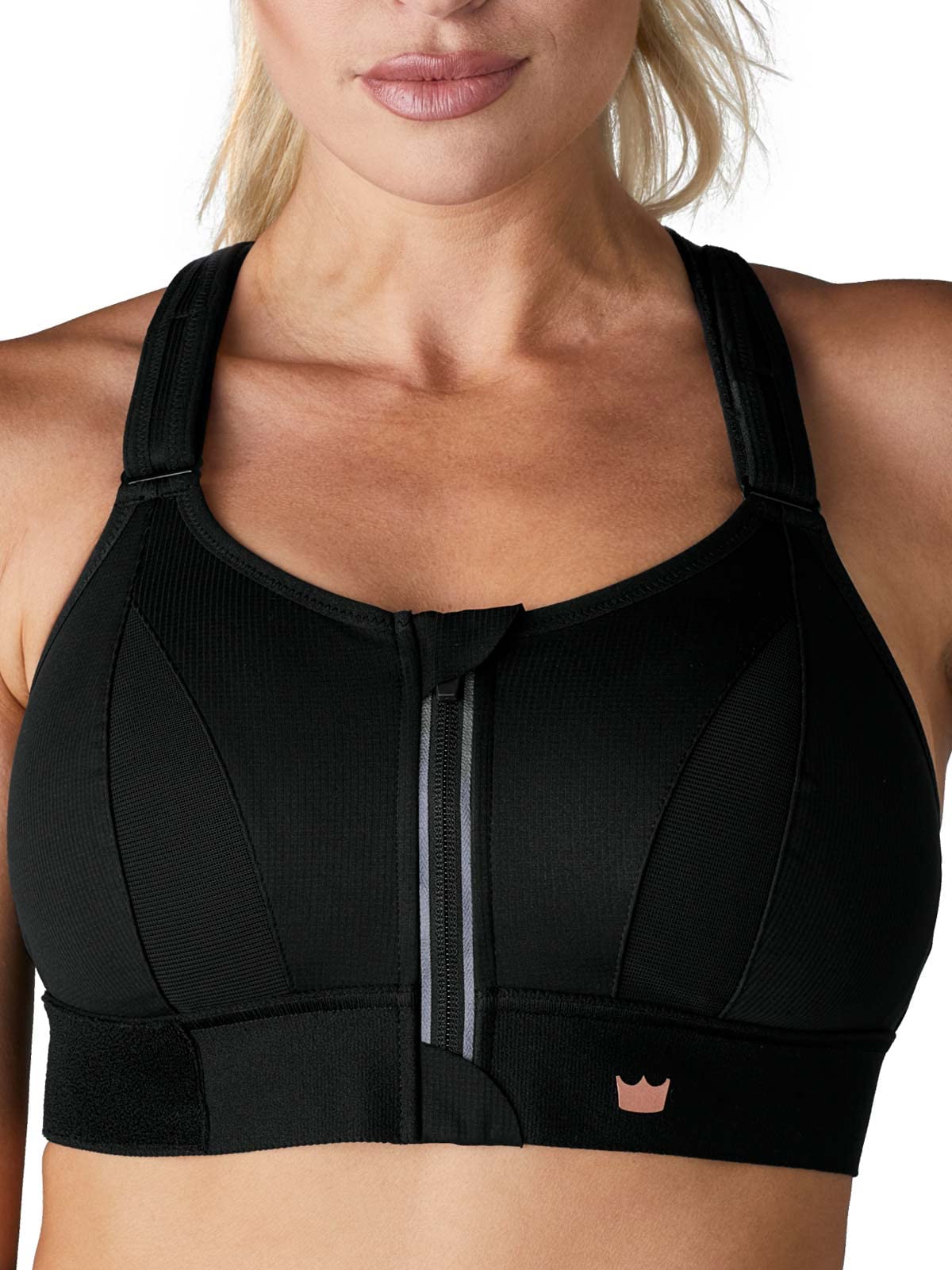 SHEFIT Ultimate Sports Bra for Women, High Impact Sports Bra, Black, 3X (3 Luxe)
