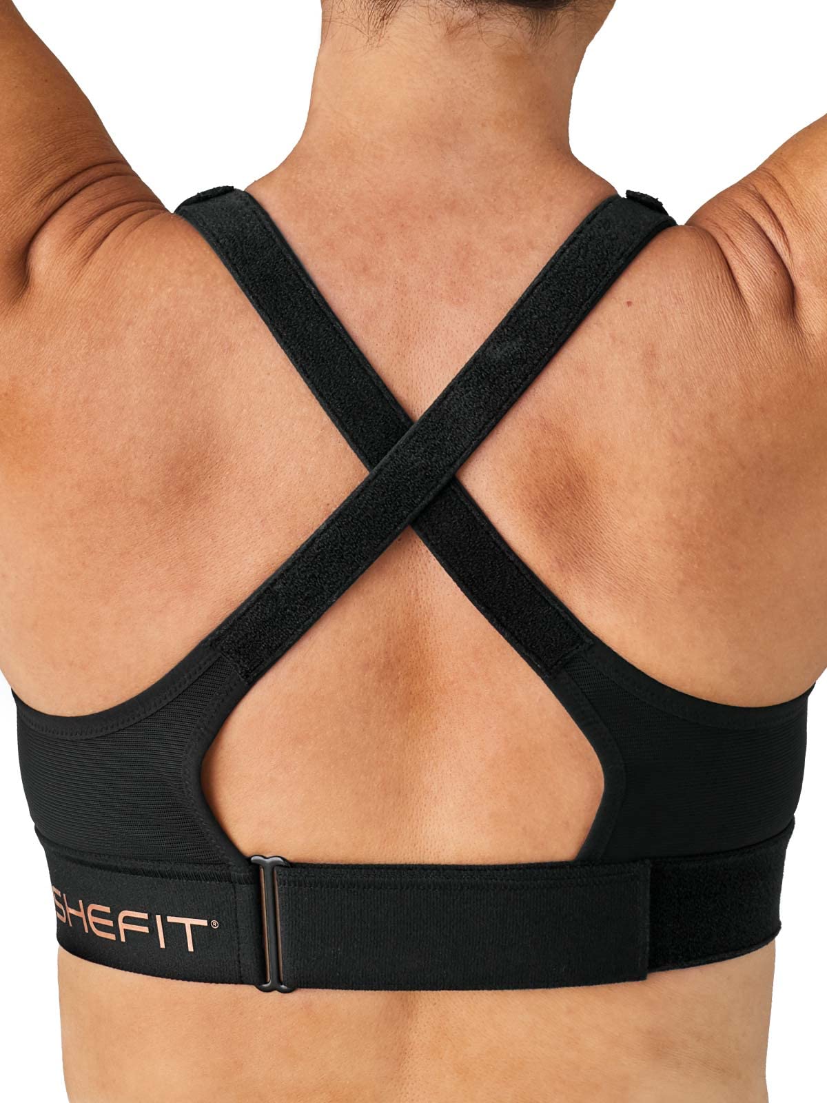 SHEFIT Ultimate Sports Bra for Women, High Impact Sports Bra, Black, 3X (3 Luxe)