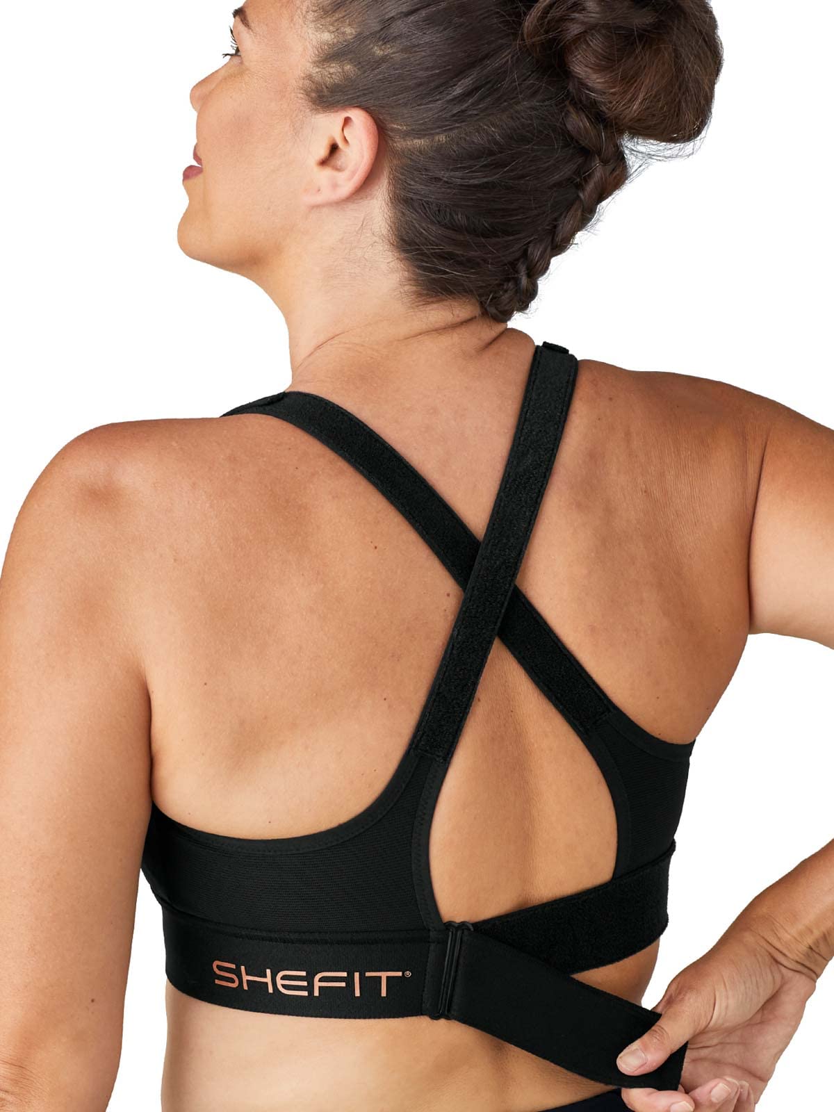 SHEFIT Ultimate Sports Bra for Women, High Impact Sports Bra, Black, 3X (3 Luxe)
