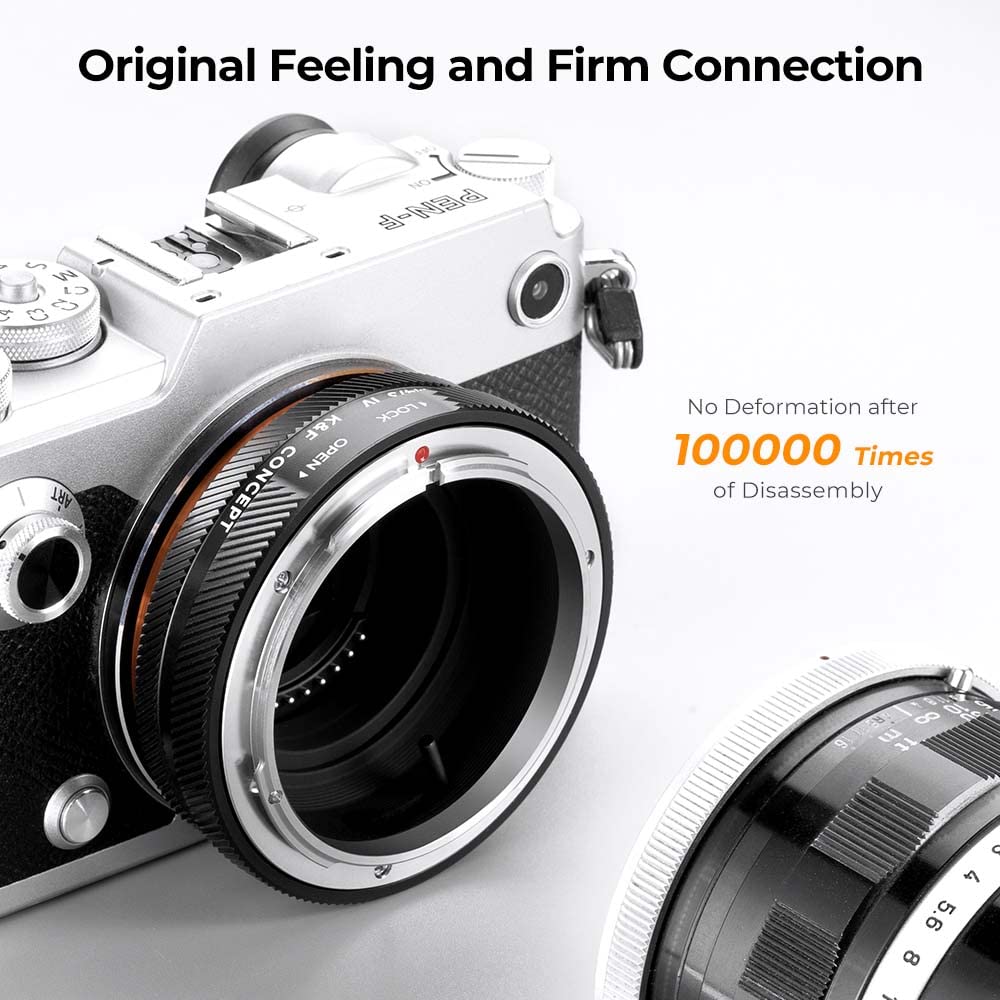 K&F Concept IV PRO FD-M4/3 MFT Lens Mount Adapter, Compatible with Canon FD/FL Series Lens to M4/3 M43 Micro Four Thirds Mount Camera with Matting Varnish Design