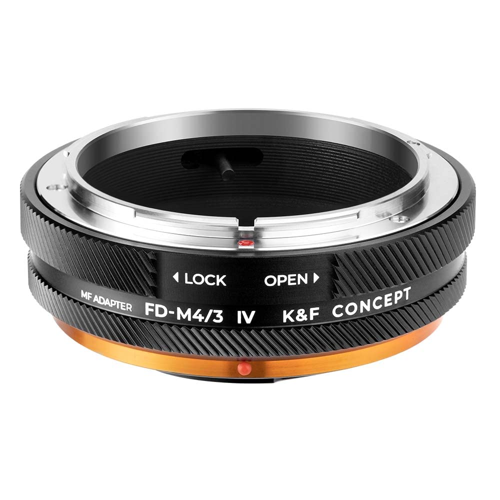 K&F Concept IV PRO FD-M4/3 MFT Lens Mount Adapter, Compatible with Canon FD/FL Series Lens to M4/3 M43 Micro Four Thirds Mount Camera with Matting Varnish Design
