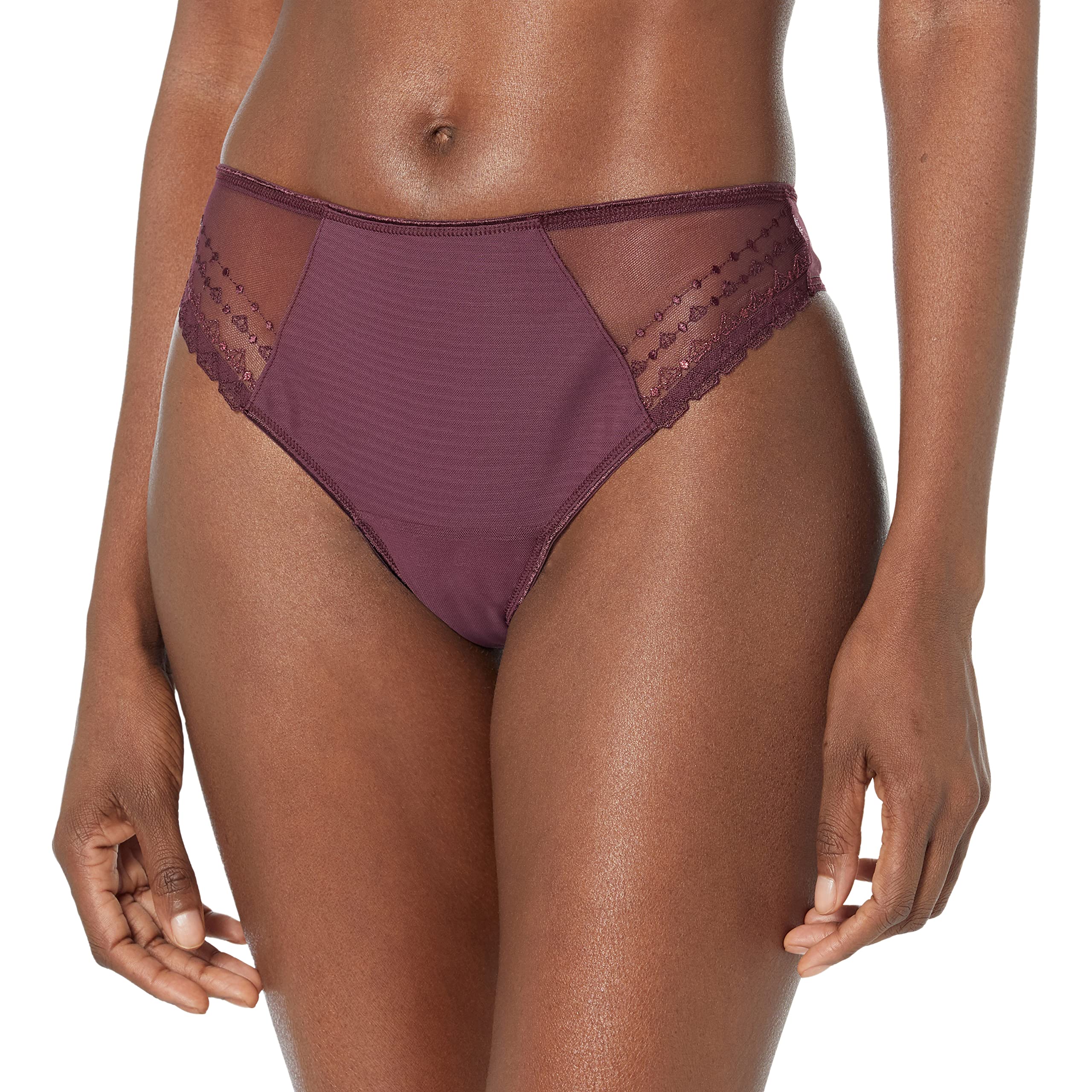 Elomi Matilda Thong (8907),3XL,Wine Diamond