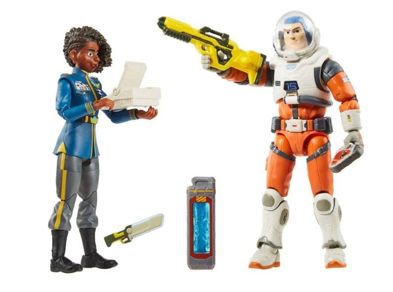 Disney Lightyear Alpha Class Alisha Hawthorne & Buzz Lightyear Articulated Action Figure 2 Pack Lightyear Movie