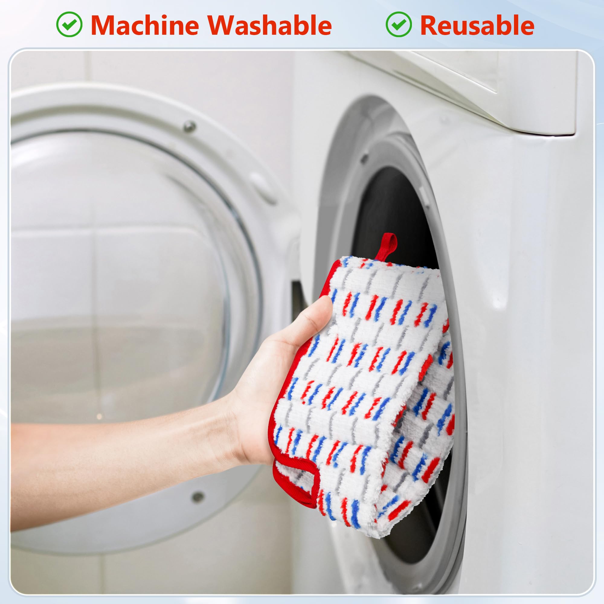 4 Pack Mop Refill Pads Compatible with O-Cedar ProMist MAX Spray Mop Reusable Mop Pads Microfiber Mop Replacement Heads Dry Wet Use Double Sided Machine Washable for All Surface Floor Cleaning