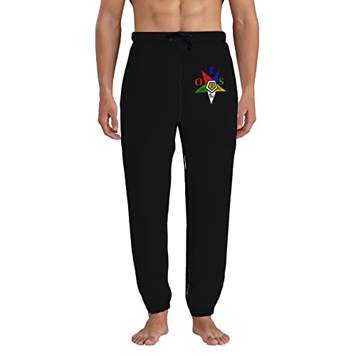 Whirose Order of Eastern Star Sweatpants Mans Womans Sports Pants Moisture Wicking & Breathable Sports Trousers White