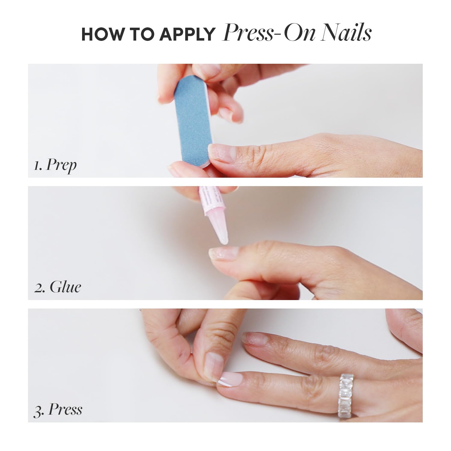 Glamnetic Press On Nails - Chocolate Milk | UV Finish Short Round Brown Cow Print Nails, Reusable | 15 Sizes - 30 Nail Kit with Glue