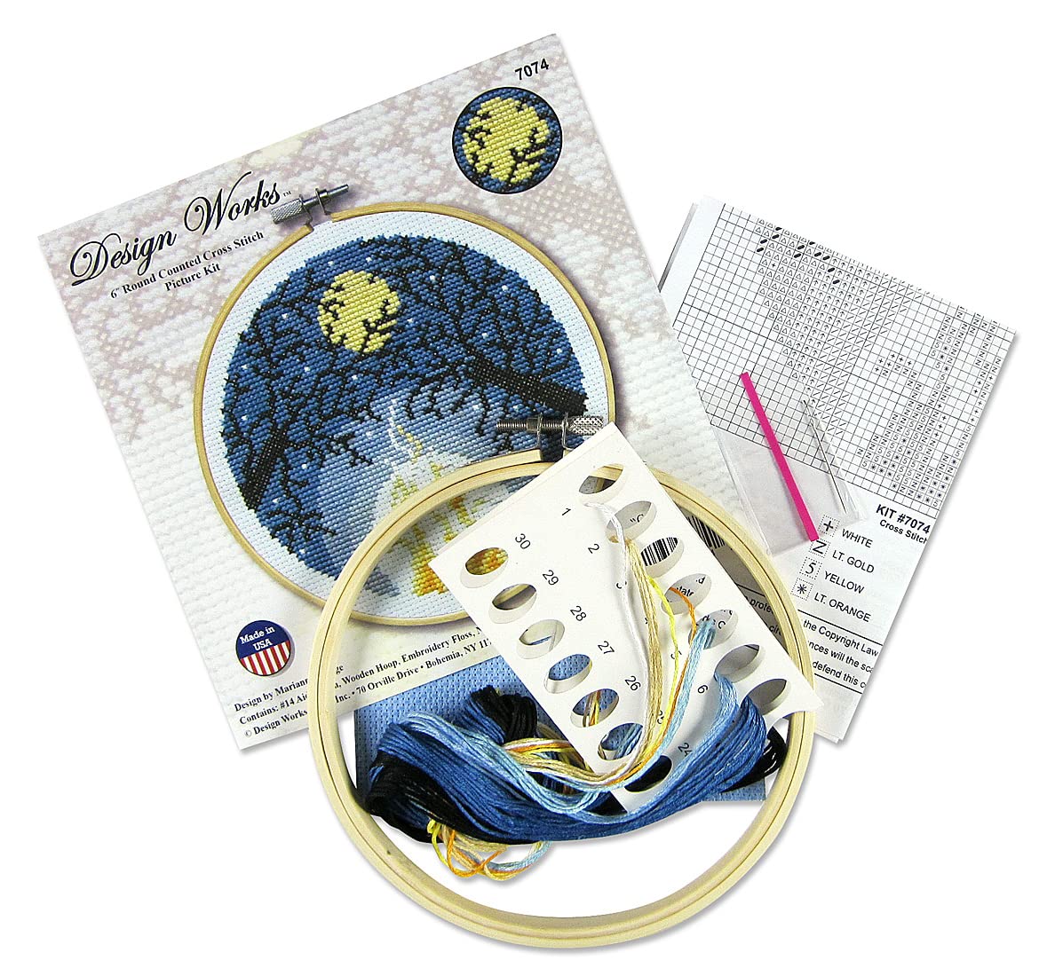 Design Works Crafts Campfire Counted Cross Stitch Kit with Hoop