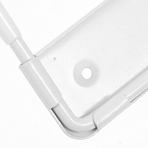 Zerodeko 1 Set Iron Board Hanger Ironing Board Hook for Wall Iron Holder Wall Mount Household Hooks Wall Mount Iron Board Holder Folding Shelf Key Hanger White Storage Bracket