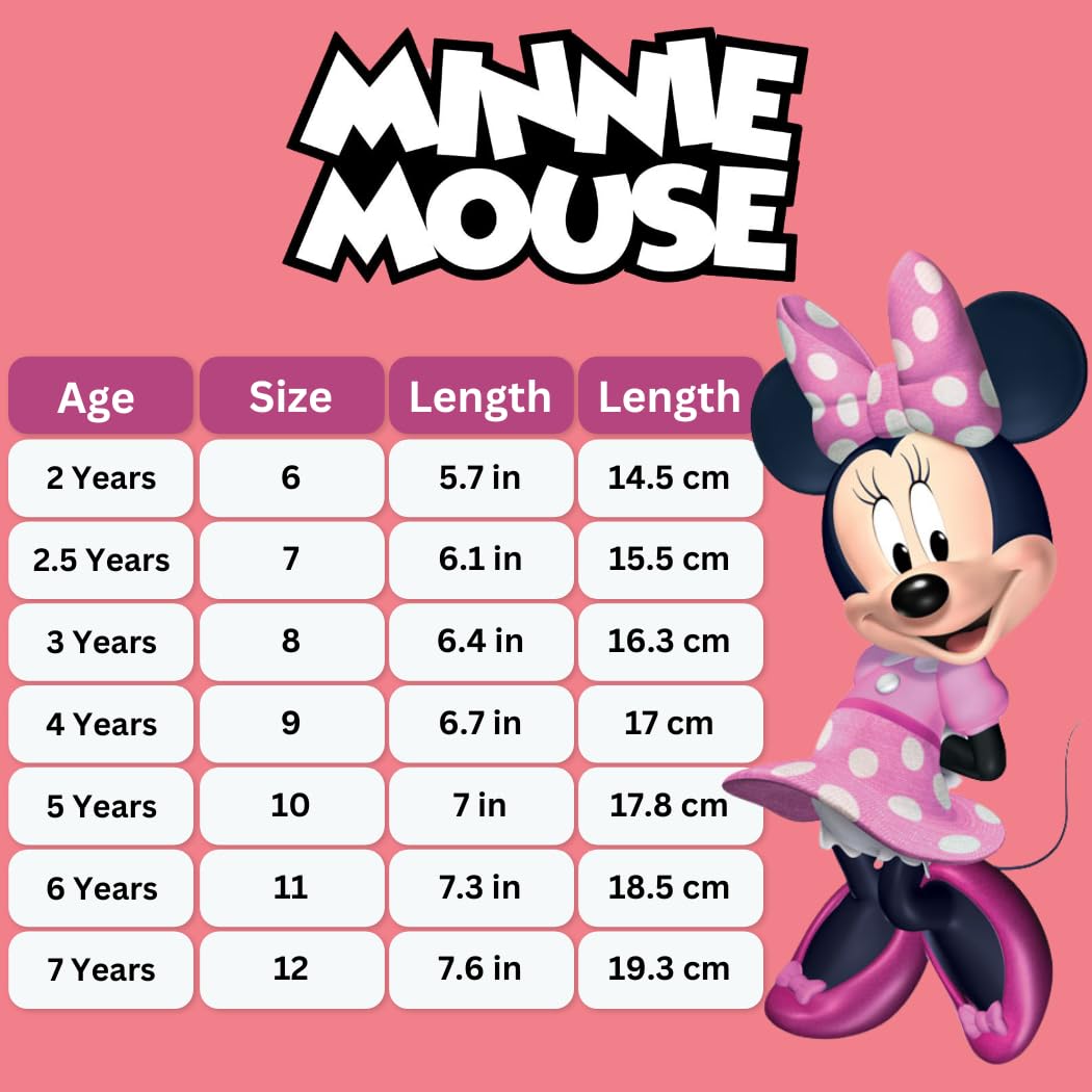 Disney Minnie Mouse Jelly Sandals - Slip On Slides Water Pool Beach Sandal for Girls - Pink Glittler (size 10 Toddler)