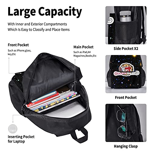 Cookie Swirl C Backpack Teen Boys Girl School Book Bag With Lunch Box Pen Case 3 In 1