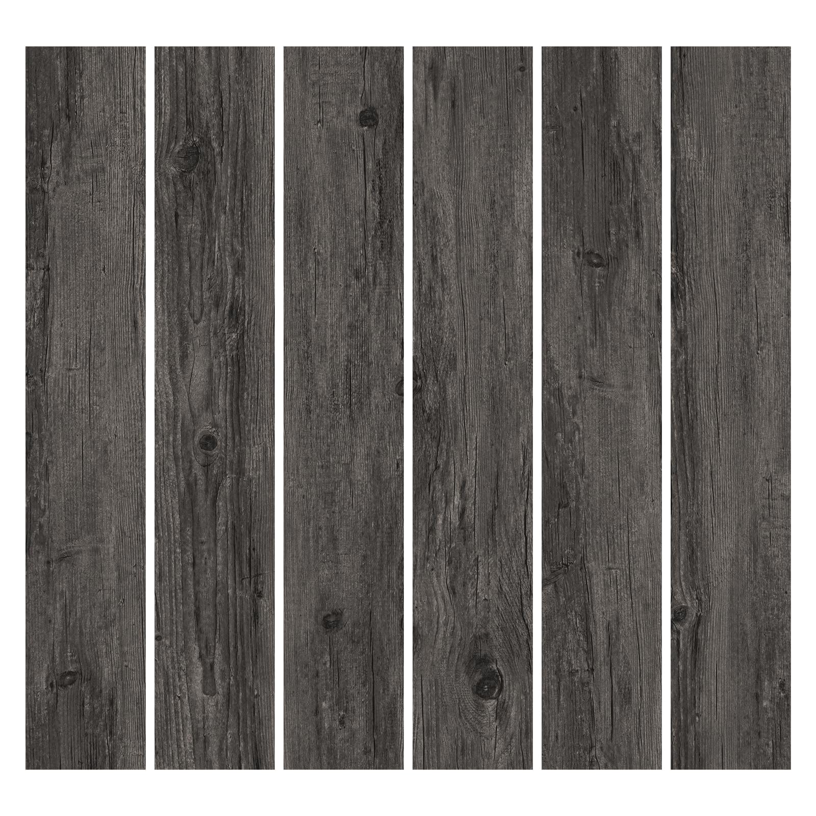 MULGREAT Peel and Stick Floor Tile, 54 Sq.Ft Self Adhesive Vinyl Flooring Plank, 36 Pieces Waterproof Heavy Duty Wood Grain Tiles, 36"x6" DIY Planks for Apartment Bathroom, Wooden Knot Pattern