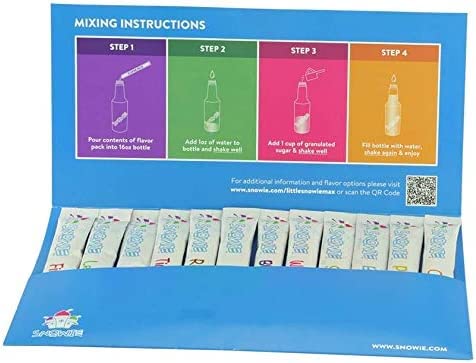 SNOWIE - Little Snowie Max Snow Cone Machine - Premium Shaved Ice Maker, With Powder Sticks Syrup Mix, Entrepreneur Kit, Black