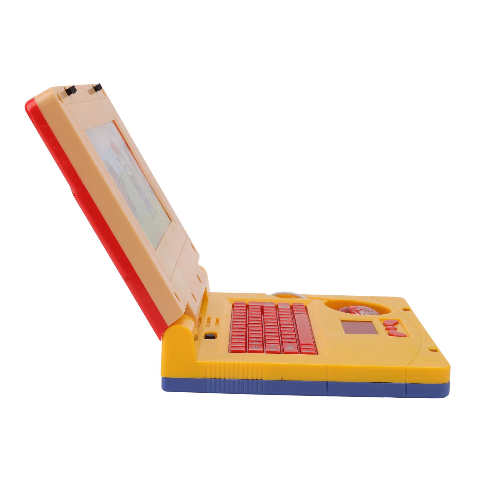 LBEC Kids Learning Laptop, Play Laptop Computer Electronic Educational Learning Computer Simulation Music Preschool Learning Toys with Retractable Mouse for Early Learning, Yellow (LBEC34ump51qf0-11)