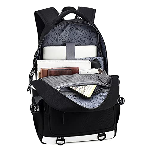 JNTTIQ NASA Backpack Adult Durable Astronaut USB Backpack for School Bookbag Teens Student Outdoor Casual Travel Laptop Bag (2)