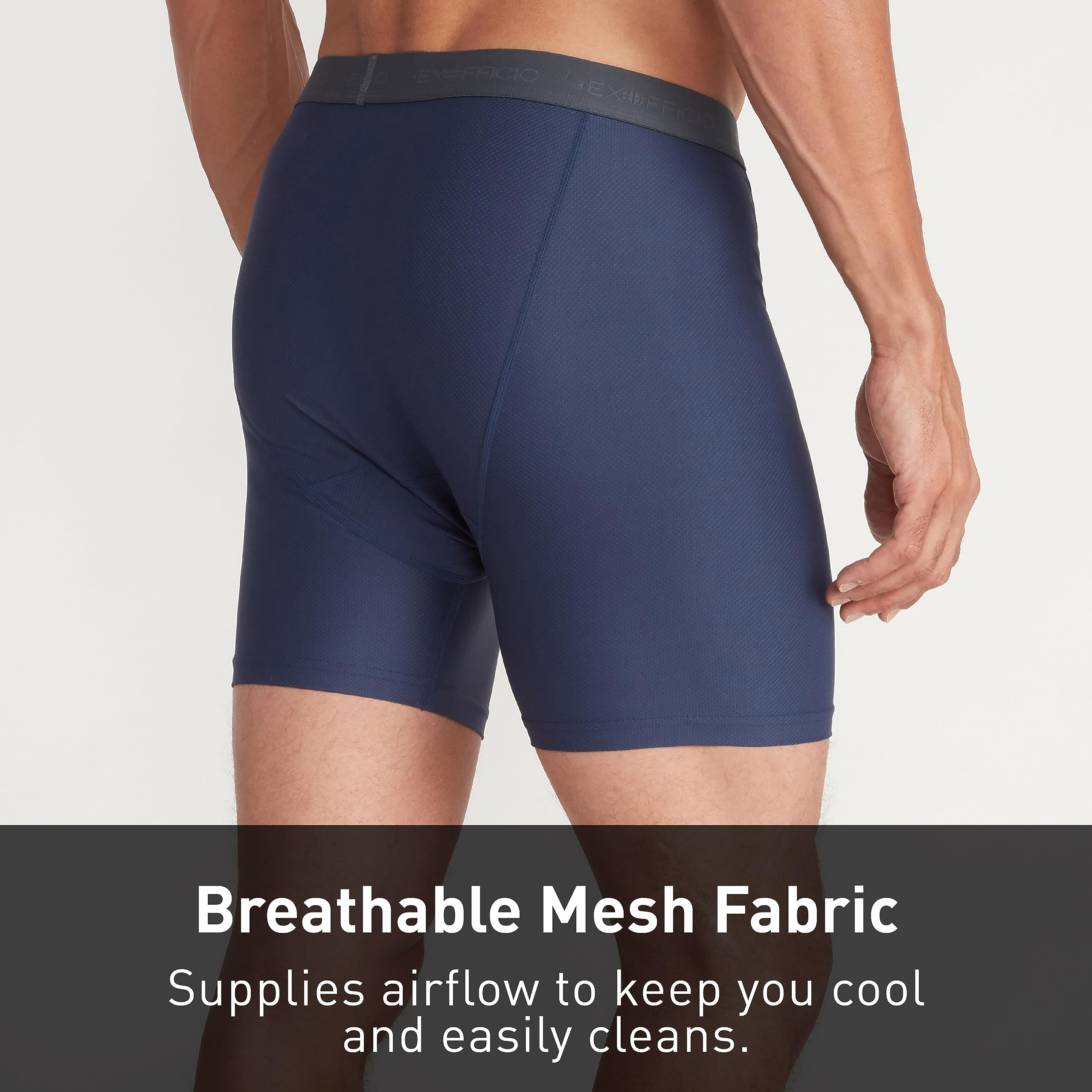 ExOfficio Men's Give-N-Go 2.0 Boxer Brief, Navy, Small