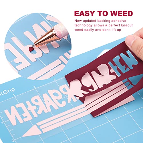 V C VACREER Maroon Heat Transfer Vinyl,HTV Vinyl Rolls Iron on Vinyl for Tshirts Heat Press Easy to Cut and Weed Smooth 12"x5ft