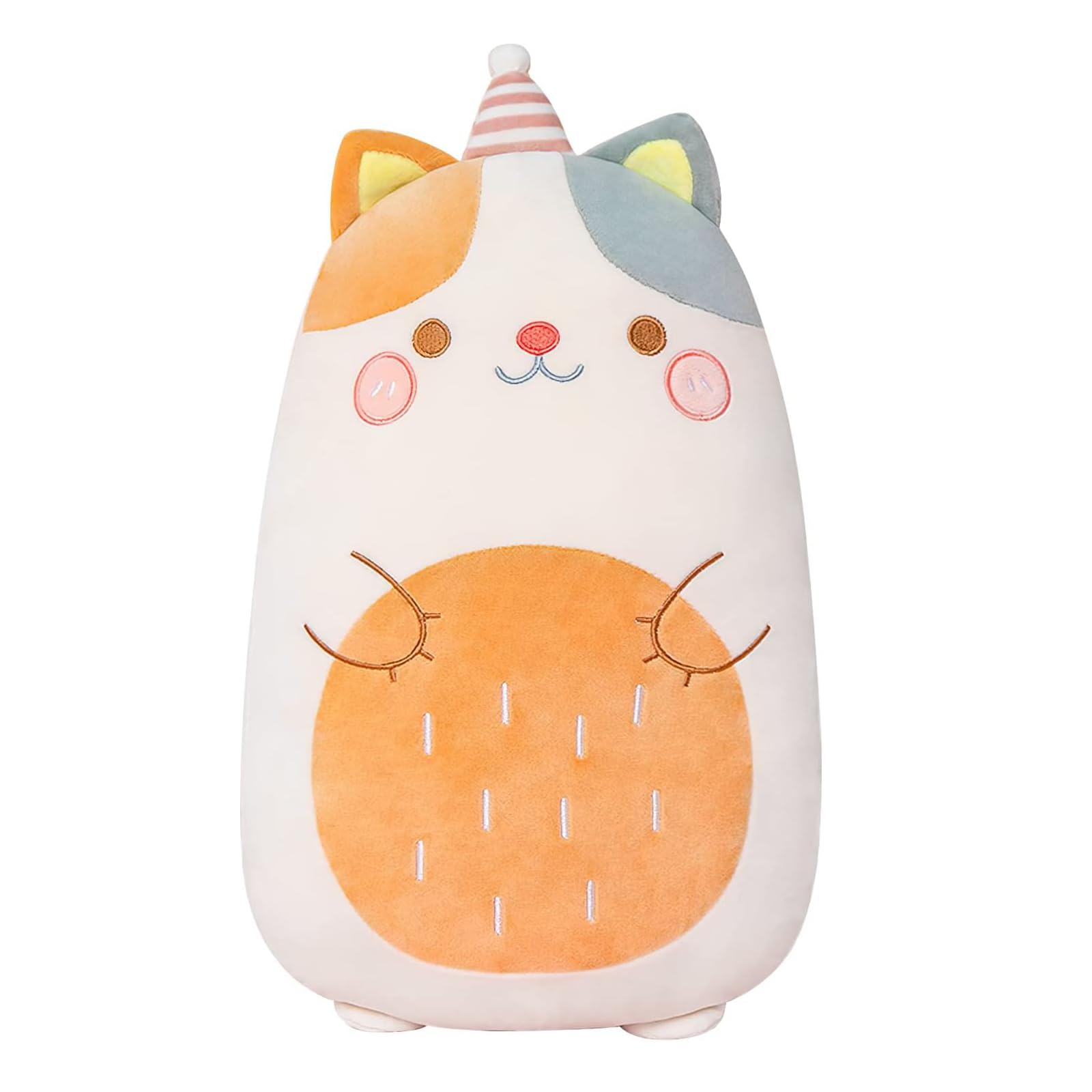 Tuscyvk Cat Stuffed Animal Toys Dolls, 16 Inch Super Soft Cute Cat Plush Pillow Toy, Soft Hugging Pillow Plushie Toy Birthday Gifts for Boys and Girls, Valentine, Christmas