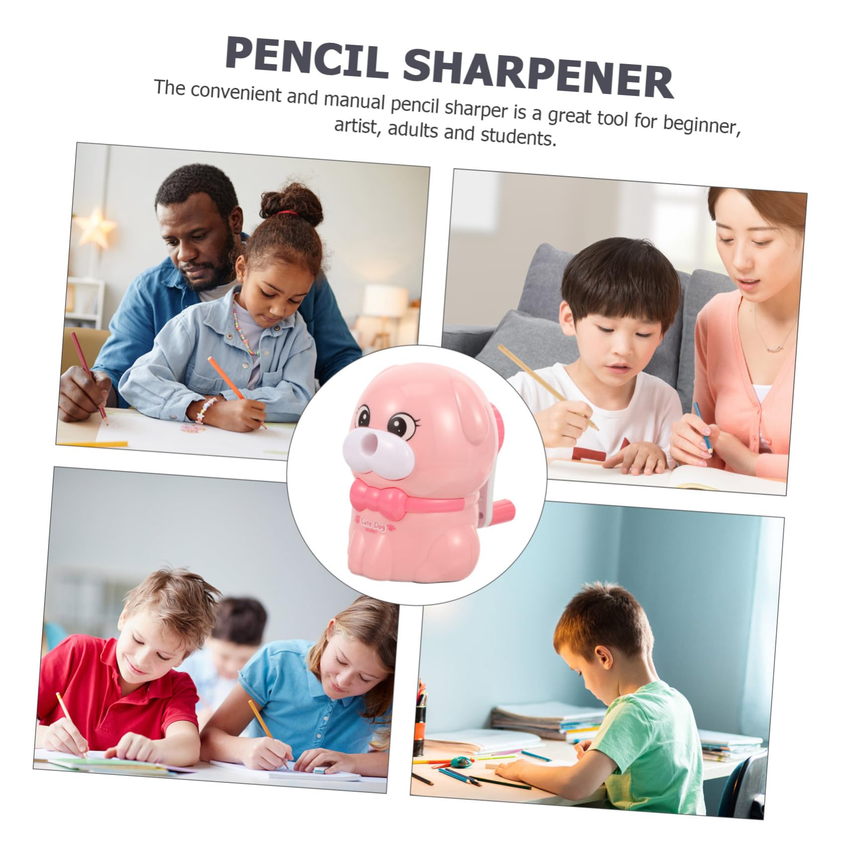 LIFKOME Compact Kids Sharpener Lovely Sharpeners Small Pencil Sharpener Cartoon Sharpener for School Classroom