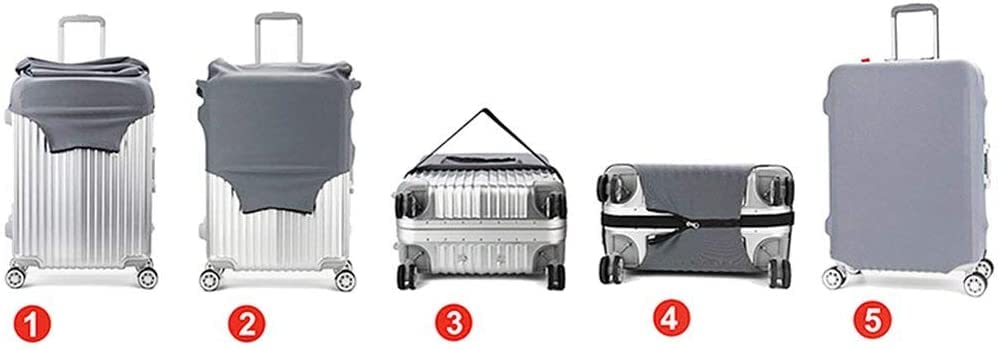 GOXUNYUAN Travel Luggage Cover, Suitcase Protector Bag Fits 26-28 Inch Luggage Colorfulmaple