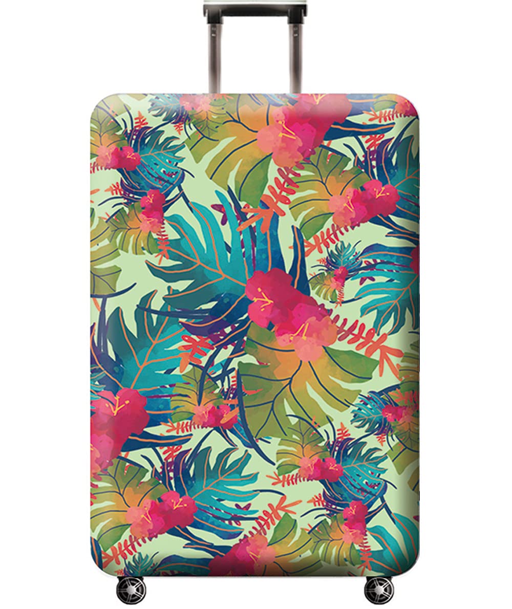 GOXUNYUAN Travel Luggage Cover, Suitcase Protector Bag Fits 26-28 Inch Luggage Colorfulmaple