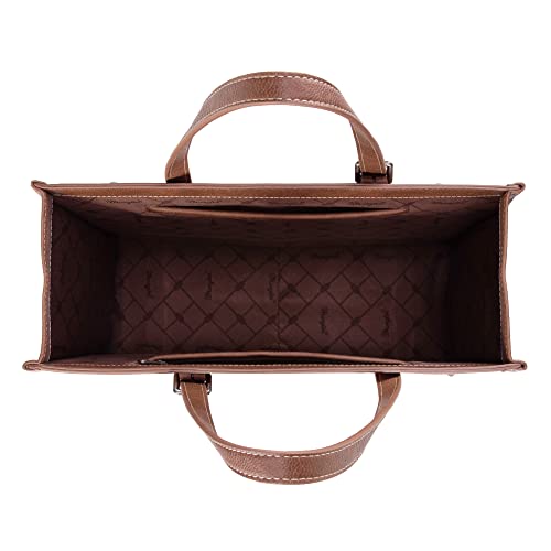 Montana West Wrangler Aztec Printed Shoulder Bag without Zipper Canvas Top Handle Handbags for Women Hobo Bag WG52-8250BR