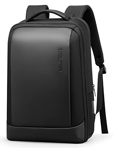 Backpack for Men Business Laptop Backpack Computer Bag Water Resistant College School Bookbag For Men Women Fit 15.6 Inch PC, Black