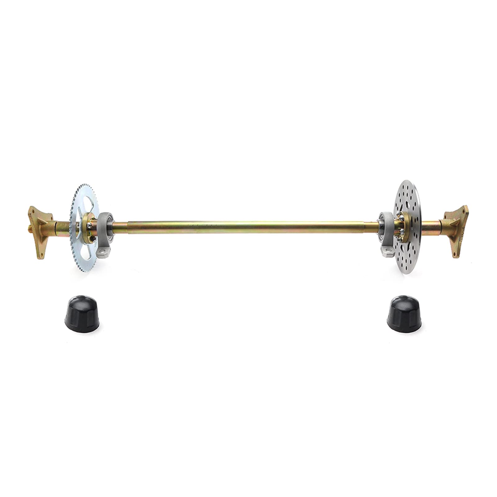 MOFANS 740MM 29.1" Go Kart Rear Axle Assembly Complete Wheel Hub Kit Fit for Go Kart Quad ATV Drift Trikes