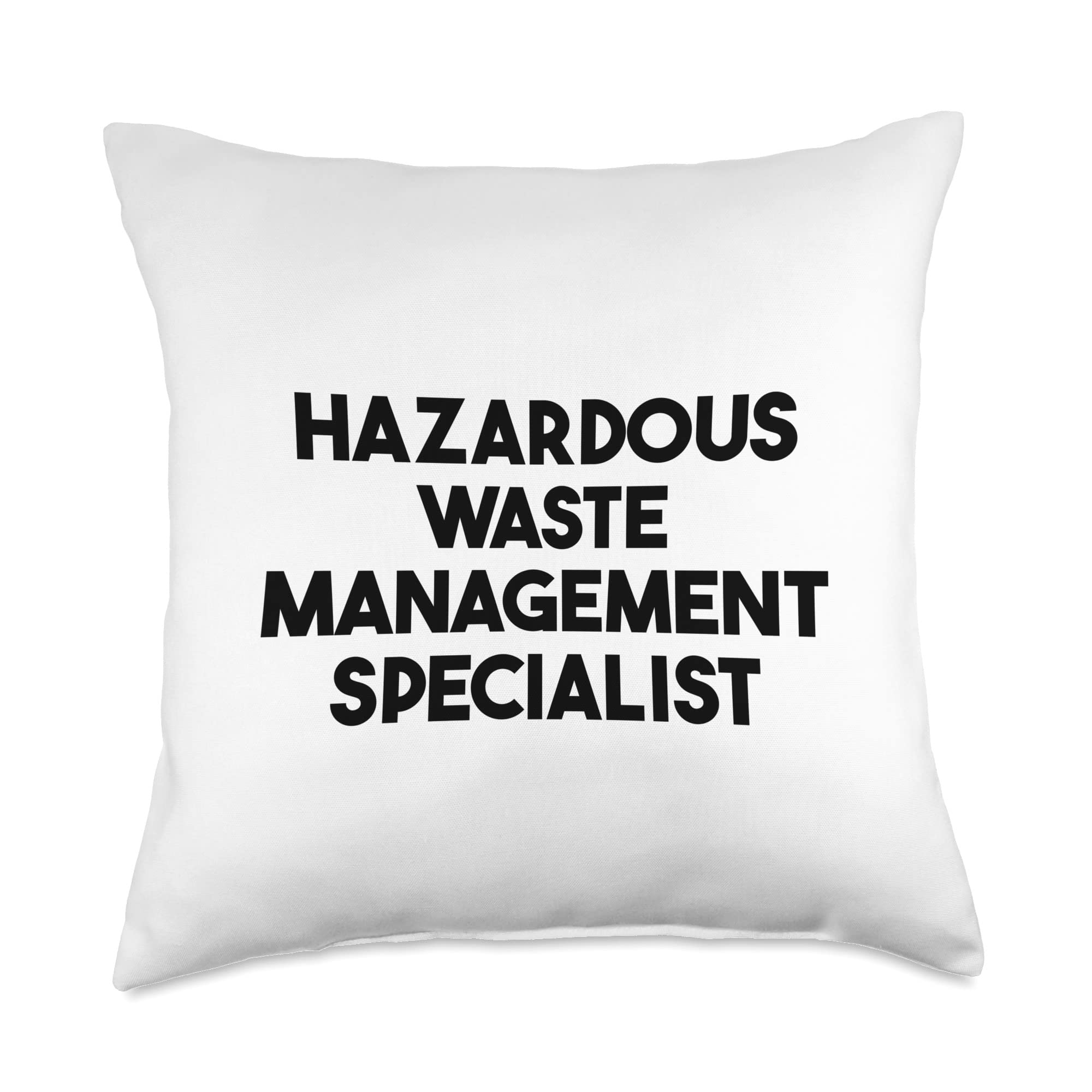 Hazardous Waste Management Specialist Throw Pillow, 18x18, Multicolor