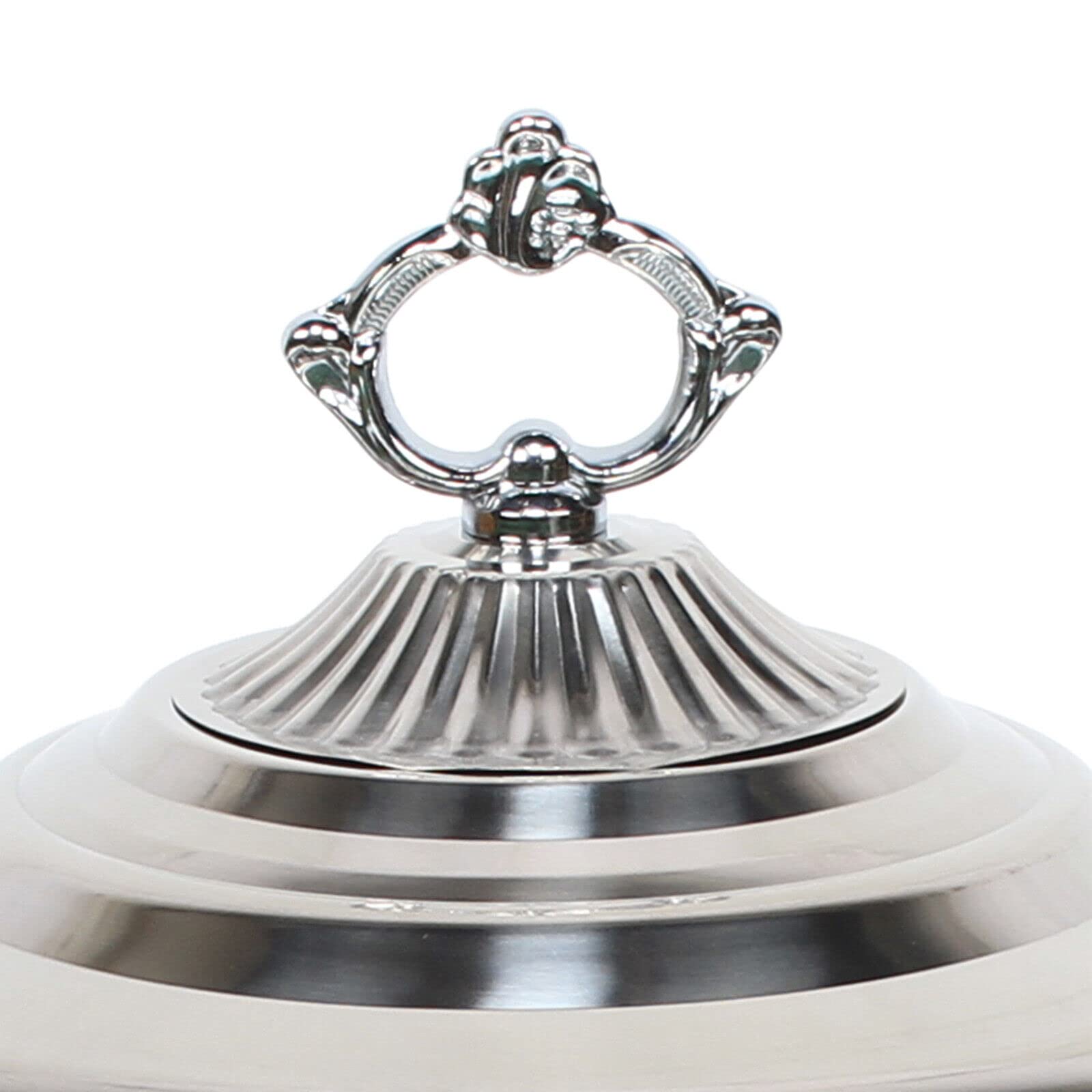 Full Size Stainless Steel Chafing Dish Buffet Set, Round/Rectangular Catering Warmer Set with Food Trays & Mirror Cover, Thick Stand Frame Food Warmer for Kitchen Party Banquet (Round)