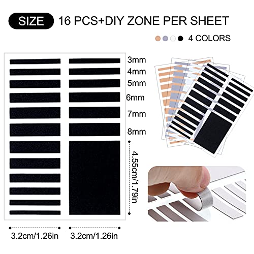 Invisible Ring Sizer Adjuster Ring Spacer Ring Guards Ring Sizer Loose Ring Size Reducer with Ring Gauge Measuring Tool Jewelry Polishing Cloth and Scissors for Man and Woman Rings(53pieces)
