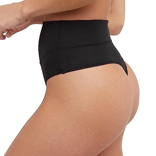 Hanes Women's Panties Pack, Smoothing Microfiber No-Show Underwear, May Vary, Assorted Colors, 6-Pack Thongs, 6