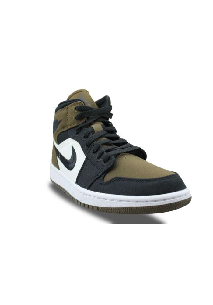 Nike Jordan Womens WMNS Air 1 Mid SE DV0427 301 Olive Toe - Size 8.5W Light Olive/Sail/White/Black