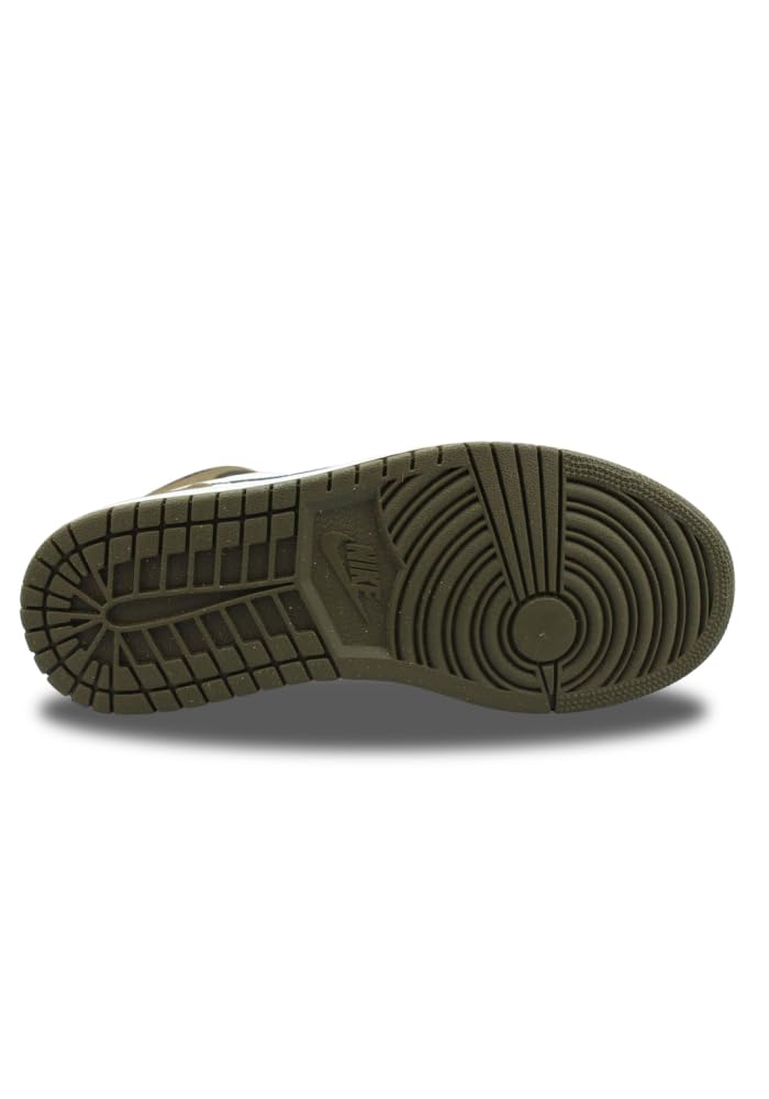 Nike Jordan Womens WMNS Air 1 Mid SE DV0427 301 Olive Toe - Size 8.5W Light Olive/Sail/White/Black