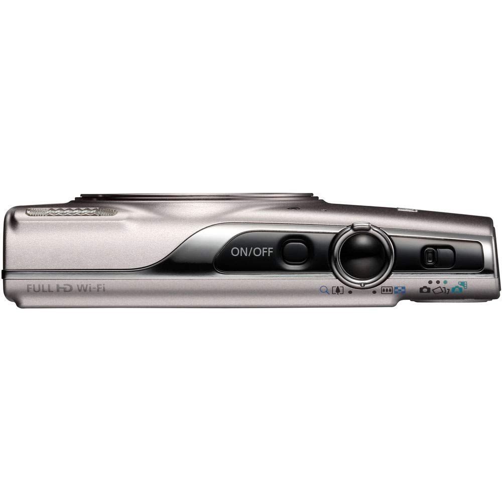 Canon PowerShot ELPH 360 HS Digital Camera (Silver) (1078C001) + 64GB Memory Card + NB11L Battery + Case + Charger + Card Reader + Corel Photo Software + HDMI Cable + Flex Tripod + More (Renewed)