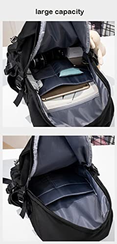 Samarr ZBIBYO Anime Hanako-kun Backpack for School Cute With doll pendant,Yashiro Nene unisex cosplay bookbag (Black4)