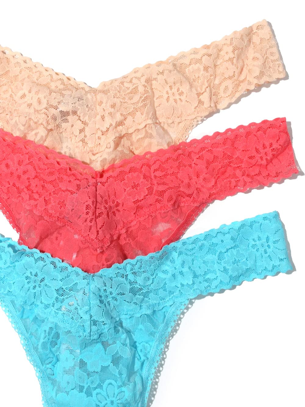 hanky panky Daily Original Thong Value 3-Pack Cassis/Starburst/Mermaid Tail One Size