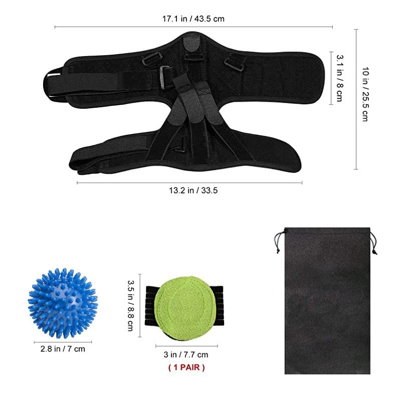 FIAYIGIL Plantar Fasciitis Night Splint, Foot Drop Orthosis Adjustable Elastic Sole Night Splint Ankle Fixation Effective Relief from Achilles Tendonitis, Heel and Ankle Pain