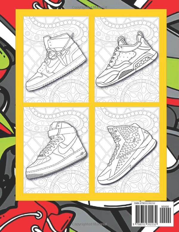 Sneaker Coloring Book: A Detailed Coloring Book for Adults & Sneaker lovers. Great Gift for Sneakers Lovers