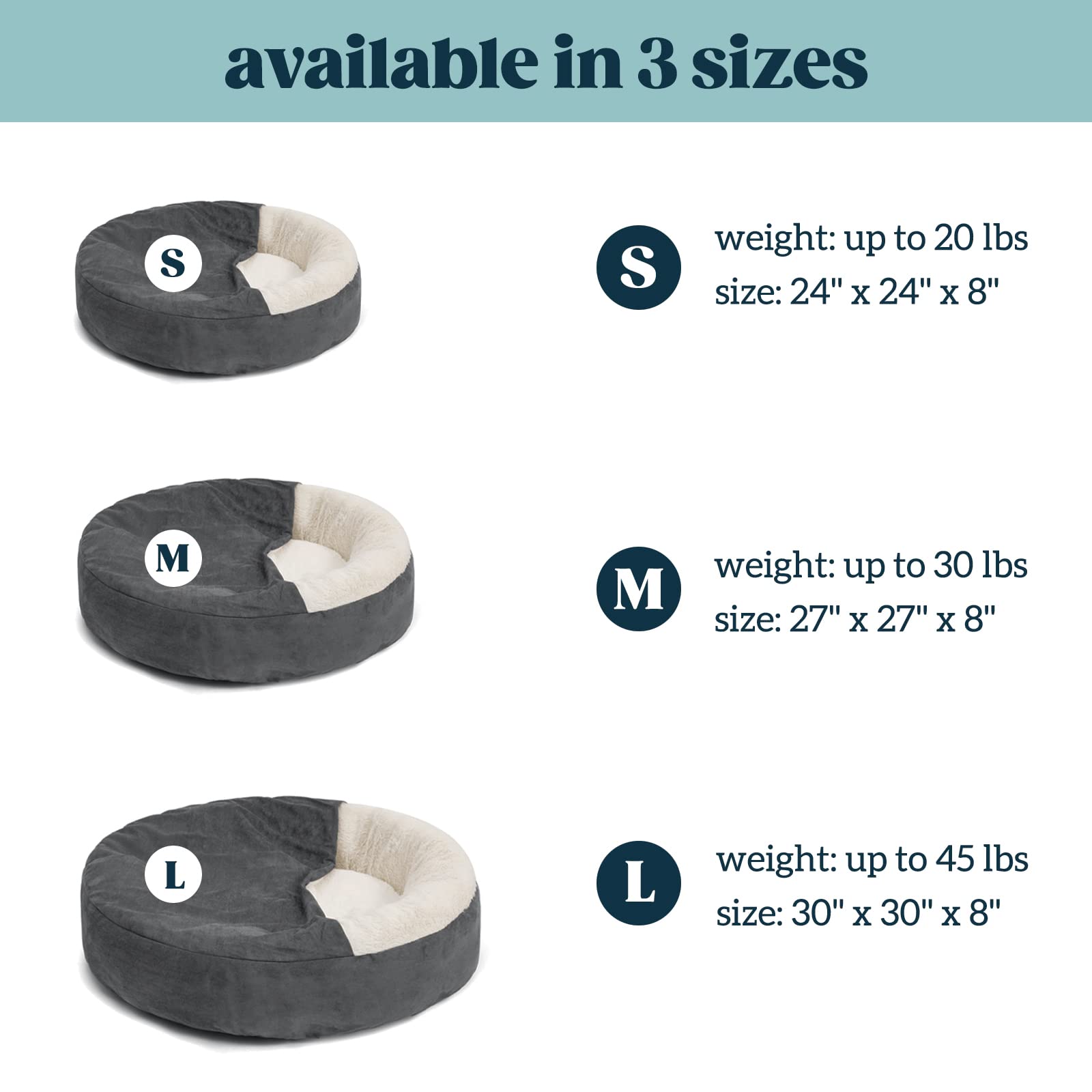 PELZIN Small Dog Bed for Extra Small Dogs Up to 20lbs - Washable Burrow Puppy Beds with Blanket Attached - Covered Dog Cave Bed with Anti-Slip Bottom - Charcoal Gray, 24"