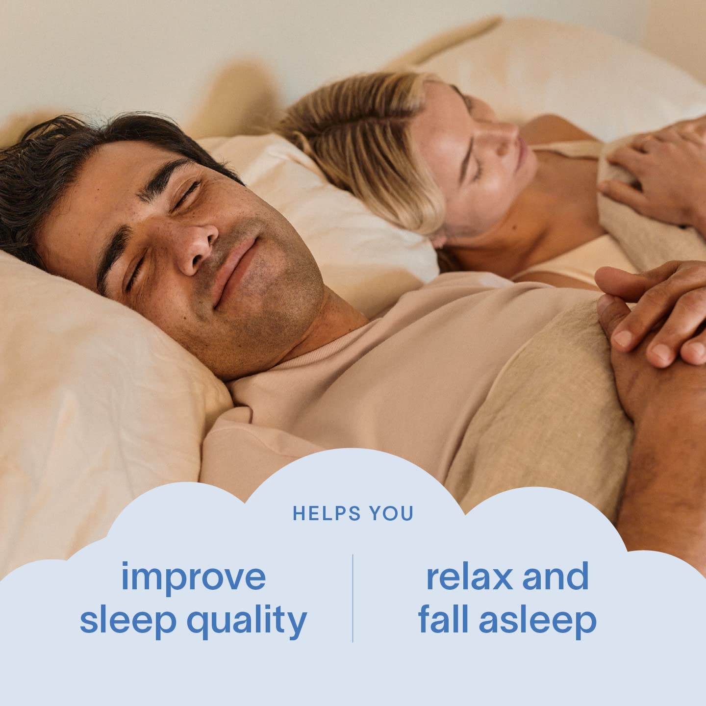 Sandland Fall Asleep Plus Melatonin, Natural Daily Sleep Supplement, 30 Dissolving Tablets, 3mg Melatonin, Magnesium, Valerian Root, L-Theanine, Peppermint Leaf, Made in The USA