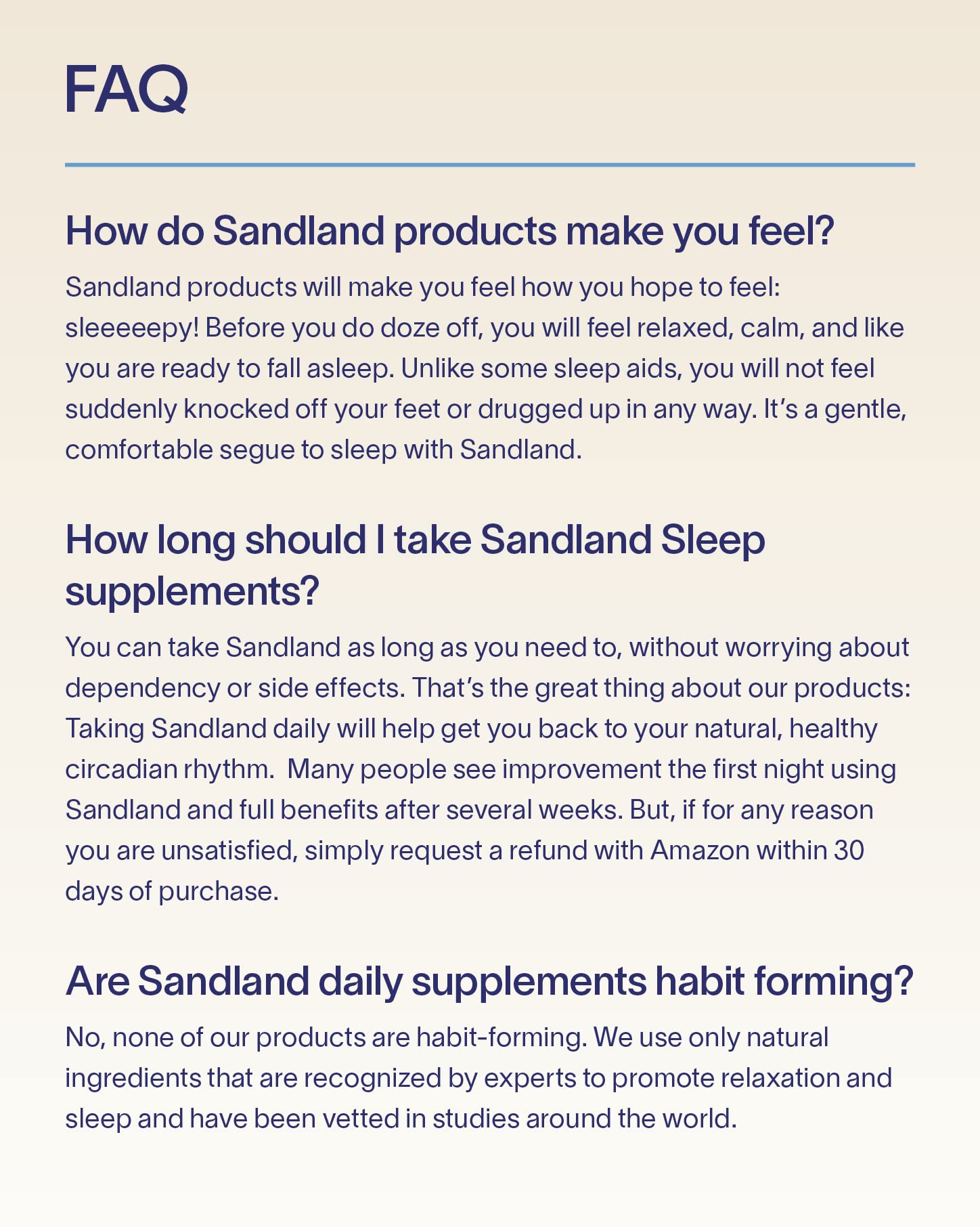 Sandland Fall Asleep Plus Melatonin, Natural Daily Sleep Supplement, 30 Dissolving Tablets, 3mg Melatonin, Magnesium, Valerian Root, L-Theanine, Peppermint Leaf, Made in The USA