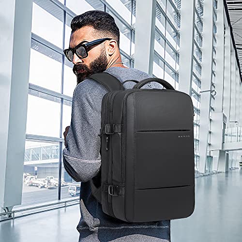 BANGE 45L Travel Backpack, Carry On Backpack Convertible Duffle Bag Fit for 17.3 Inch Laptop for Men and Women
