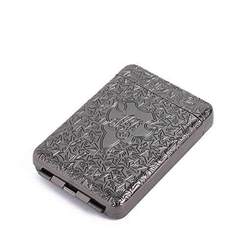 ONEONTA Metal Case Vintage Holder - Peaky Blinders Box, Holds 12, Up to 84mm, Black