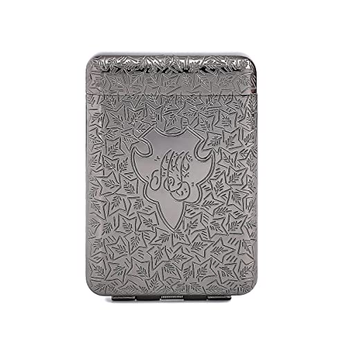 ONEONTA Metal Case Vintage Holder - Peaky Blinders Box, Holds 12, Up to 84mm, Black