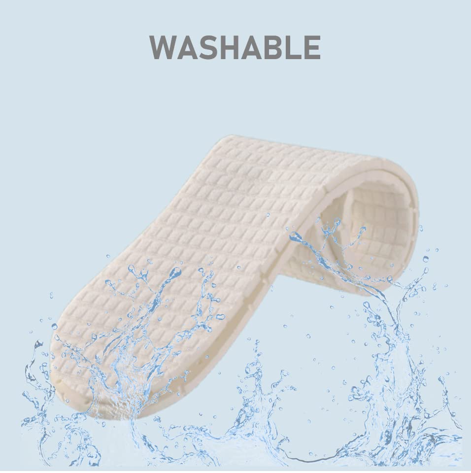VivoFoot 3 Pairs Anti Odour Cotton Insoles, Breathable Terry Barefoot Odour Eating Inserts, Cut-to-Size Everyday Comfort Replacement Shoe Pads for Men & Women