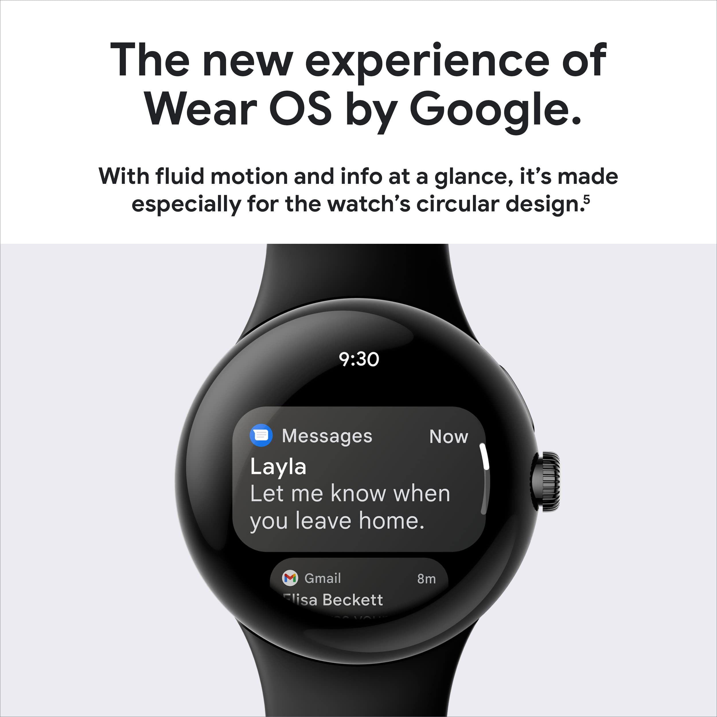 Google Pixel Watch 1st Gen (Previous Model) - Android Smartwatch with Fitbit Activity Tracking - Heart Rate Tracking Watch - Champagne Gold Stainless Steel case with Hazel Active band - LTE