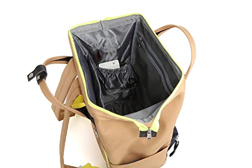 himawari Travel School Backpack with USB Charging Port 15.6 Inch Doctor Work Bag for Women&Men College Students(9003-Grey pink04#)