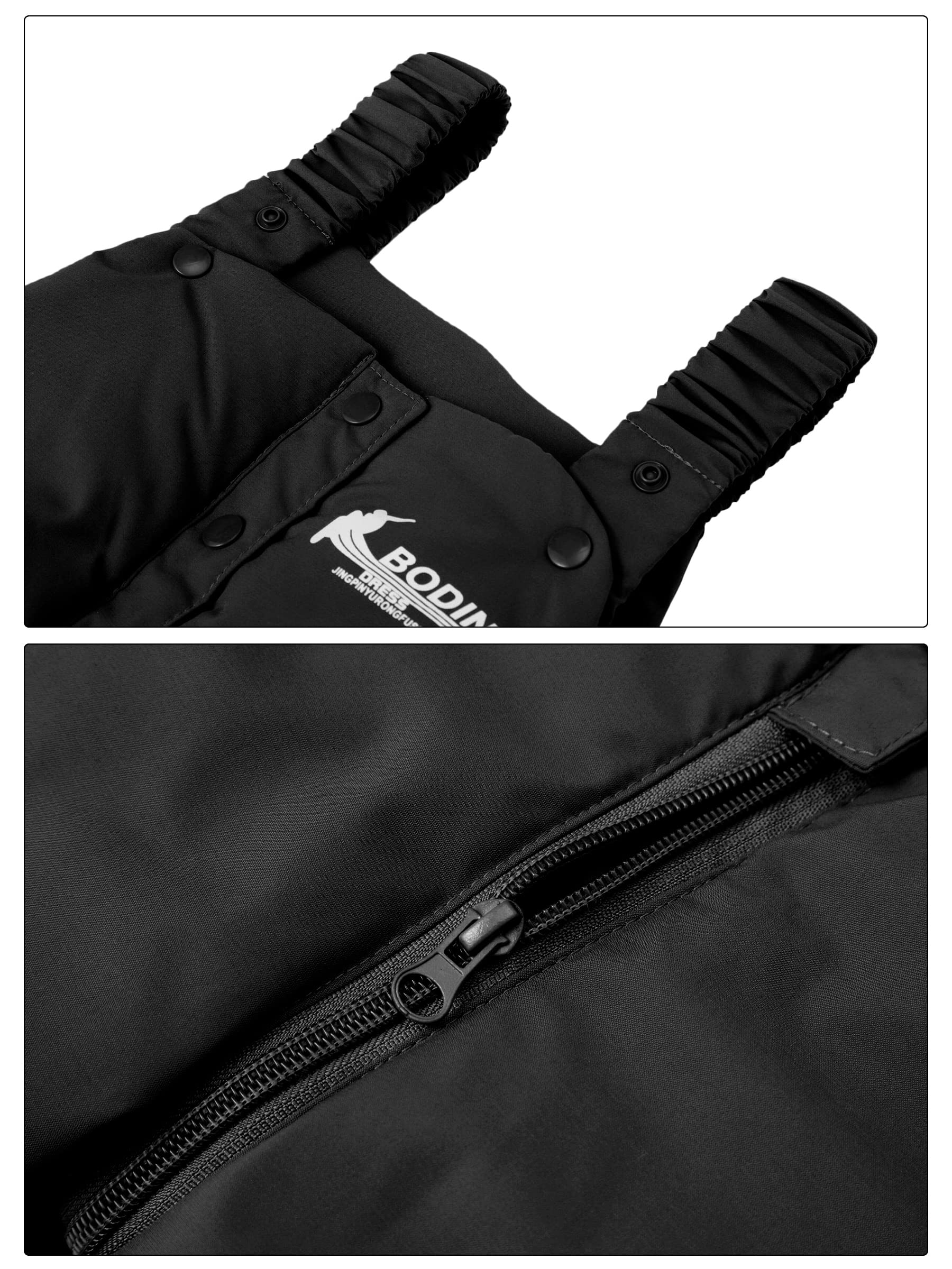 SEAUR Baby Snow Bib Pants - Warm Down Trousers for Boys and Girls, Thick Winter Pants for Skiing, Toddler