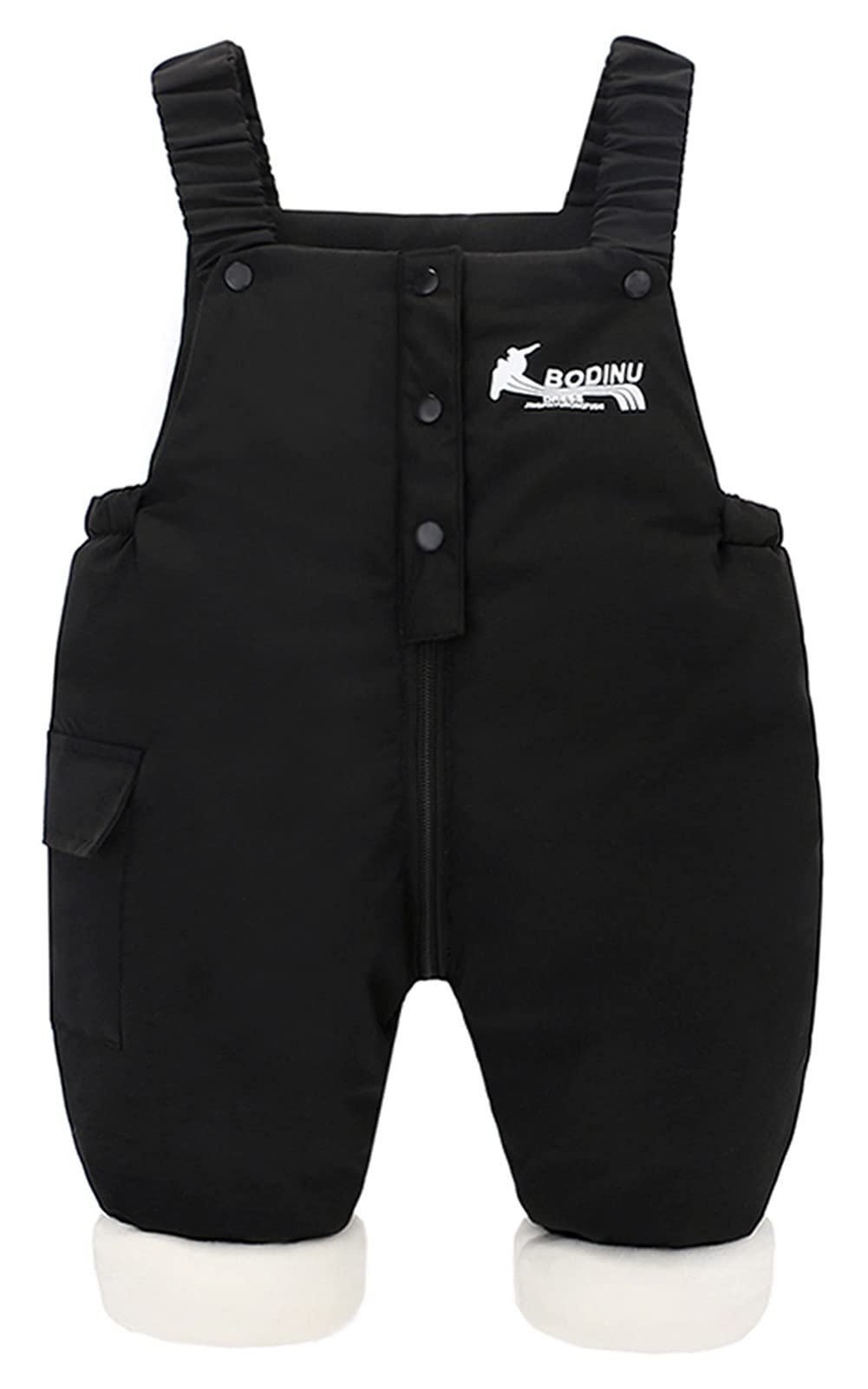 SEAUR Baby Snow Bib Pants - Warm Down Trousers for Boys and Girls, Thick Winter Pants for Skiing, Toddler